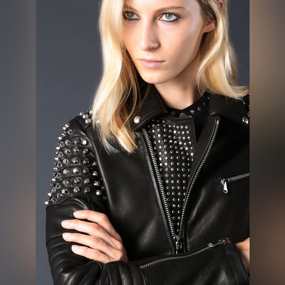 Diesel Black Gold | Jackets & Coats | Diesel Black Gold Lulem Studded ...